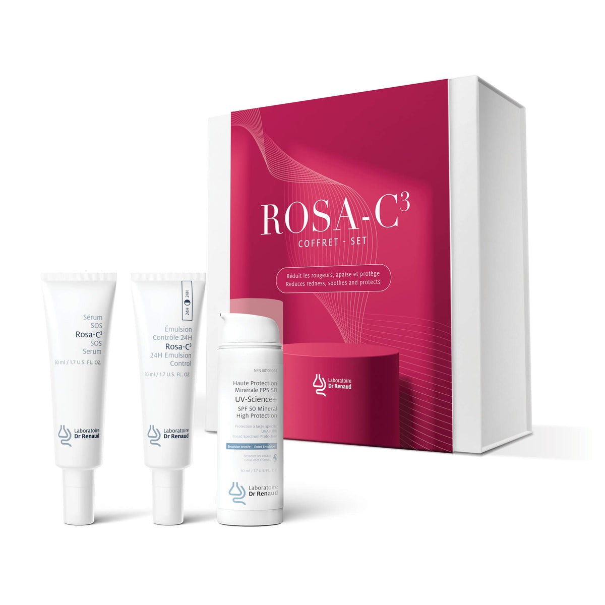 Coffret Apaisant Rosa‑C3 – Soin Complet | Laboratoire Dr Renaud